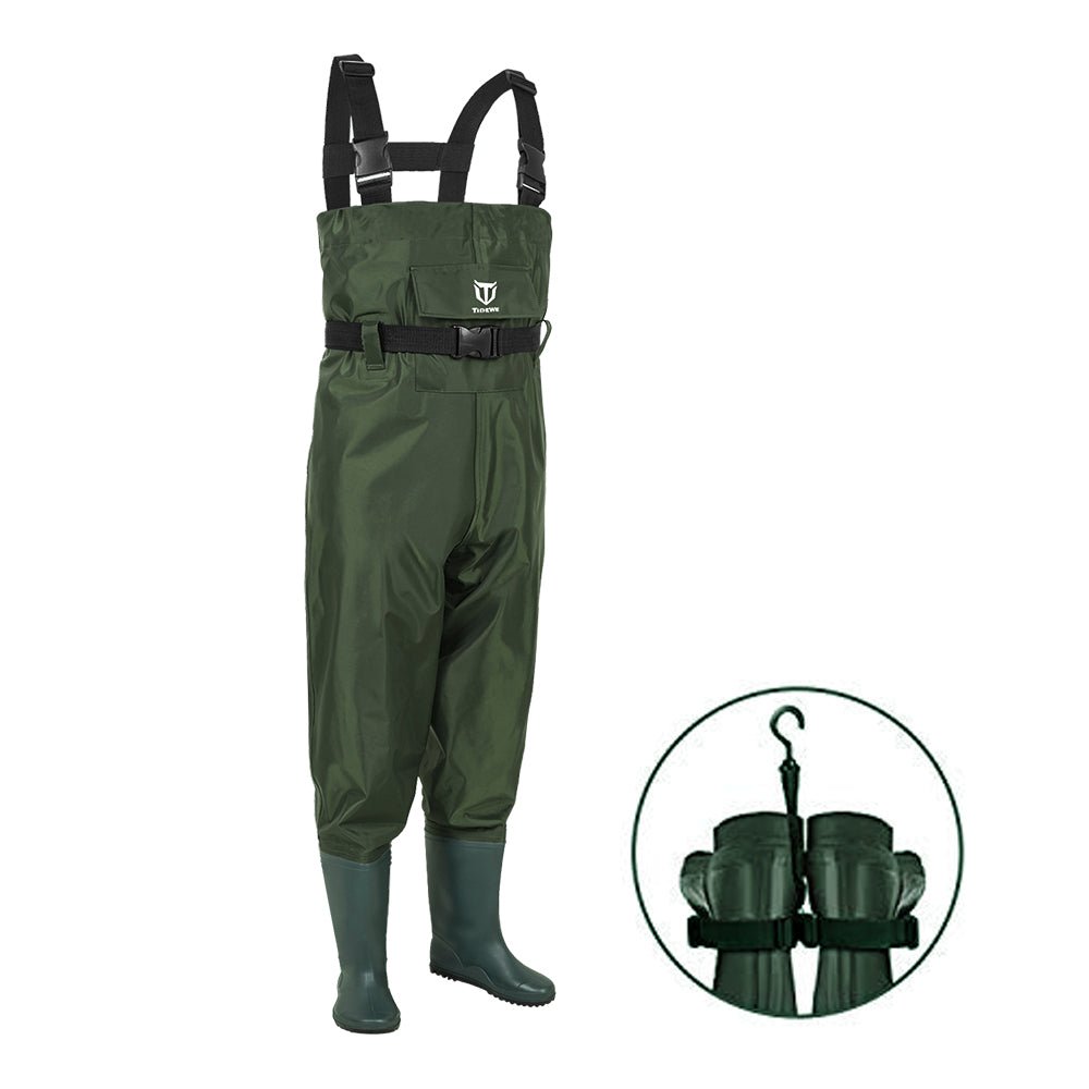 TideWe® Chest Waders for Kids, Waterproof Fishing Youth Waders PVC ...